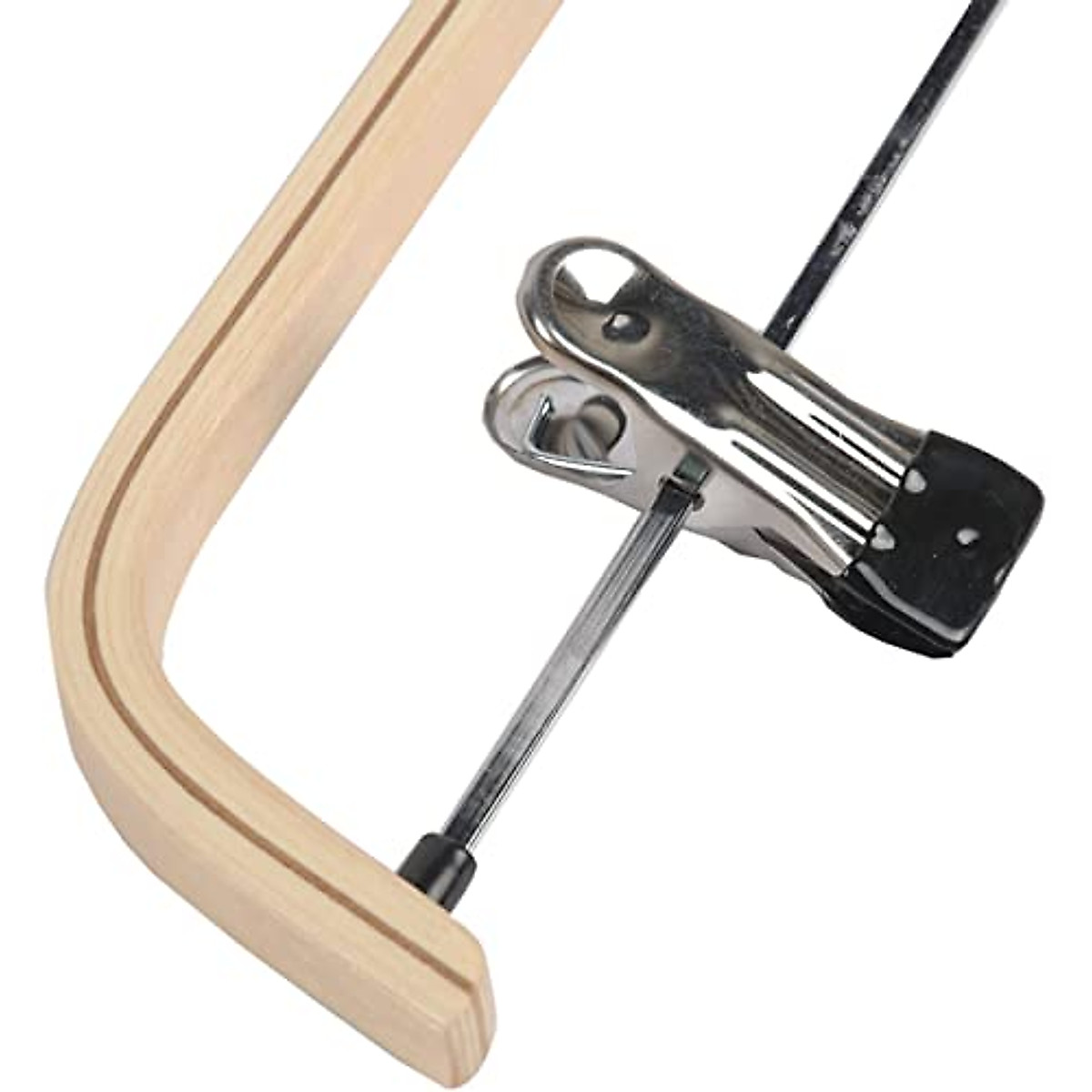 Koobay Hanger Coat Pants Hangers, 30Pack 14" Zara Style Trousers Wooden Clothes Display with Adjustable Clips