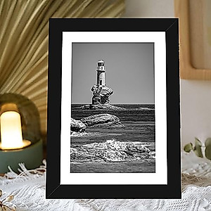 5x7 Picture Frame Set of 5, Display Pictures 4x6 with Mat or 5x7 Without Mat, Wall Gallery Photo Frames or Tabletop Display