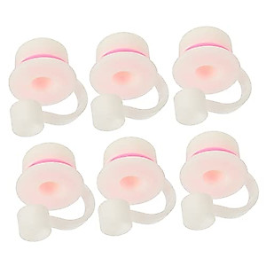 ABOOFAN 18 Pcs Straw Cap Straw Covers Straw Decors Silicone Straw Straws for Tumblers Straw Hole Cover Drinking Straw Cover Reusable Straw Tips Covers Straw End Plugs Glass Straight 8mm