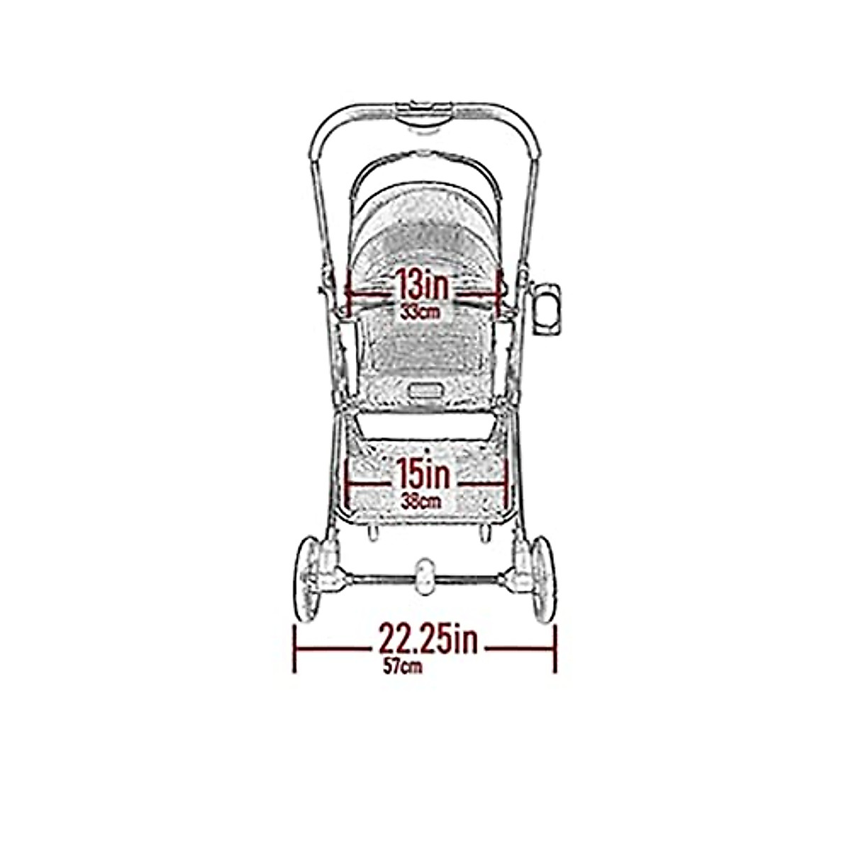 Pet Gear 3-in-1 Travel System, View 360 Stroller Converts to Carrier and Booster Seat with Easy Click N Go Technology, for Small Dogs & Cats, 4 Colors