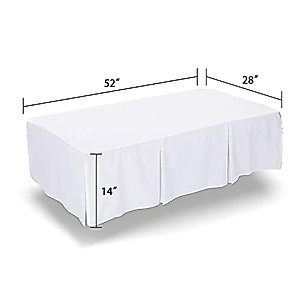 Ls Line Crib Bed Skirt Pleated, 800 Thread Count 100% Egyptian Cotton, Nursery Crib Toddler (28" X 52" X 14") Bedding Skirts For Baby Boys Or Girls, 14" Drop, Sage Solid