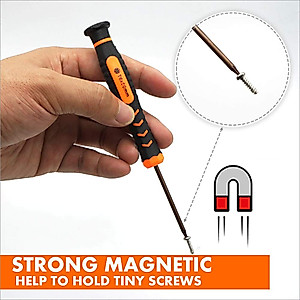 TECKMAN T6 T8 T9 T10 Torx Security Screwdriver Set, Repair Kit for Xbox one Xbox 360 PS3 PS4 Controller Disassembly and Cleaning with Anti-static Brush, Tweezer and Opening Pry Tools