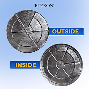 Trash Can Lid, Compotible with 20-Gallon Round Fire Resistant Garbage Container, Lid for Galvanized Steel Waste Bin