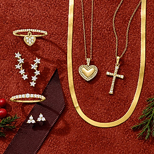 RS Pure by Ross-Simons 3mm 14kt Yellow Gold Herringbone Necklace. 16 inches