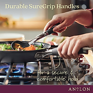Anolon Advanced Hard Anodized Nonstick Frying / Fry Pan / Skillet - 8 Inch, Gray