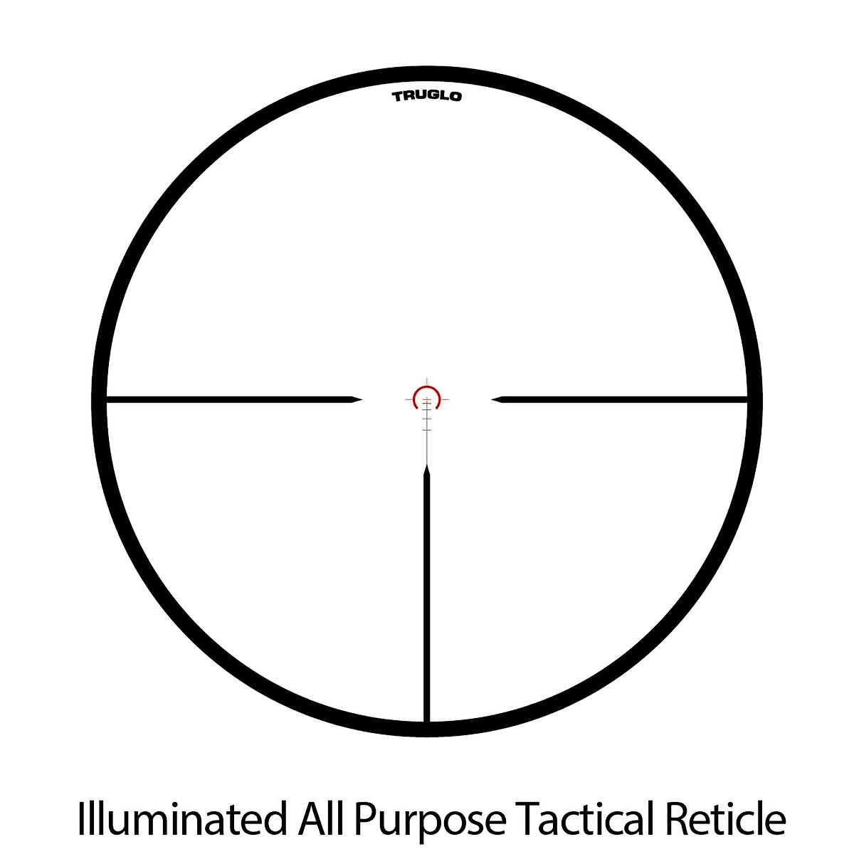 TRUGLO Omnia Tactical Hunting Shooting Durable Fogproof Shock Resistant 30mm One-Piece Aluminum Tube Illuminated All Purpose Tactical Reticle Riflescope | Flip-Up Lens Cap Included | 6 1-6X24 30MM
