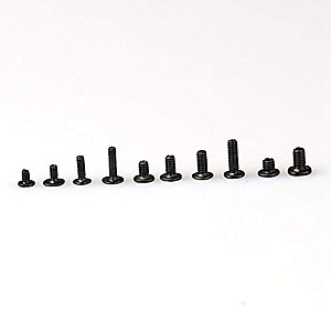 501Pcs / Box for Laptop Screw Set Notebook Netbook Kit Micro-Screw Combination for Laptop Mounting Screw Assembly - (Black) SCRW-138021