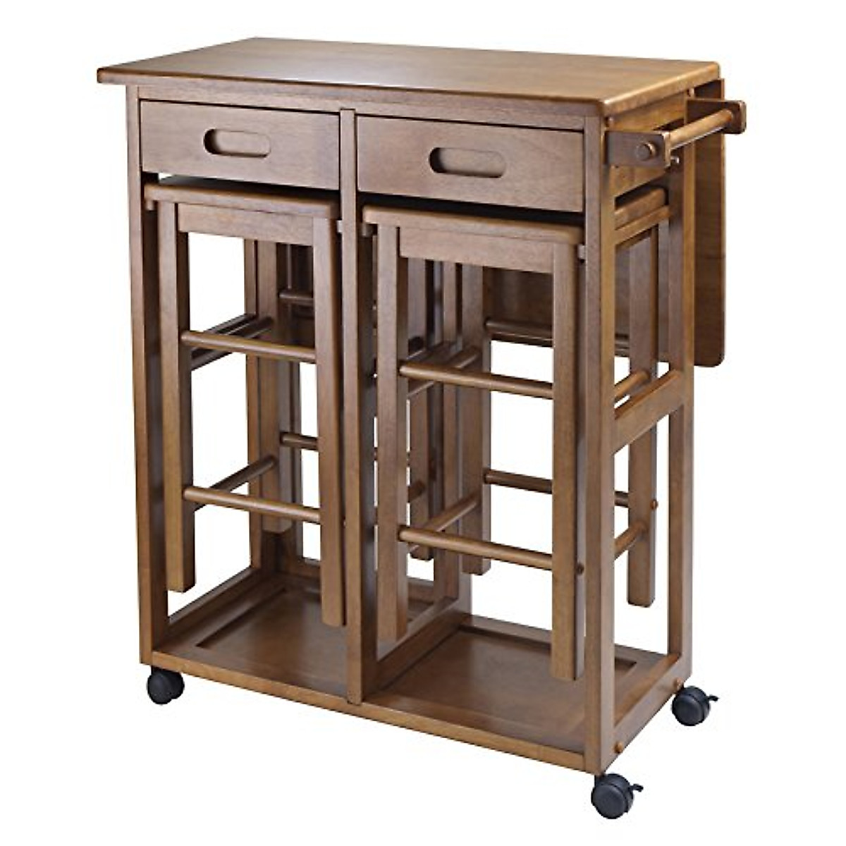 Winsome Wood Suzanne Kitchen, Square, Teak