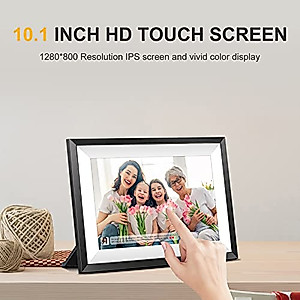 Digital Picture Frame WiFi,MARVUE Digital Photo Frame 10.1 inch 1280x800 IPS Touch Screen HD Display, 16GB Storage Auto-Rotate,Easy to Share Photo/Video via Frameo App, Cloud from Anywhere