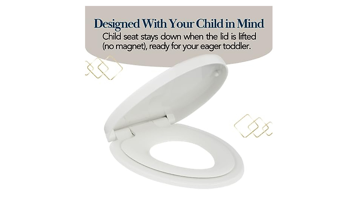 BATH ROYALE Potty Training Toilet Seat for All Ages