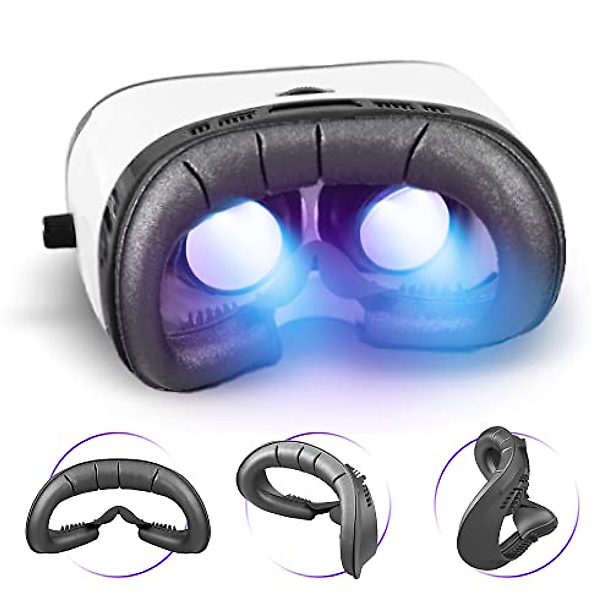 Alpatronix Cooling Facial Interface Compatible with Meta Oculus Quest 2 with 2 Liquid Gel Cooling Soft Face Cover No Fan/No Dry Eye, Lightweight Quest 2 Accessories- VX100