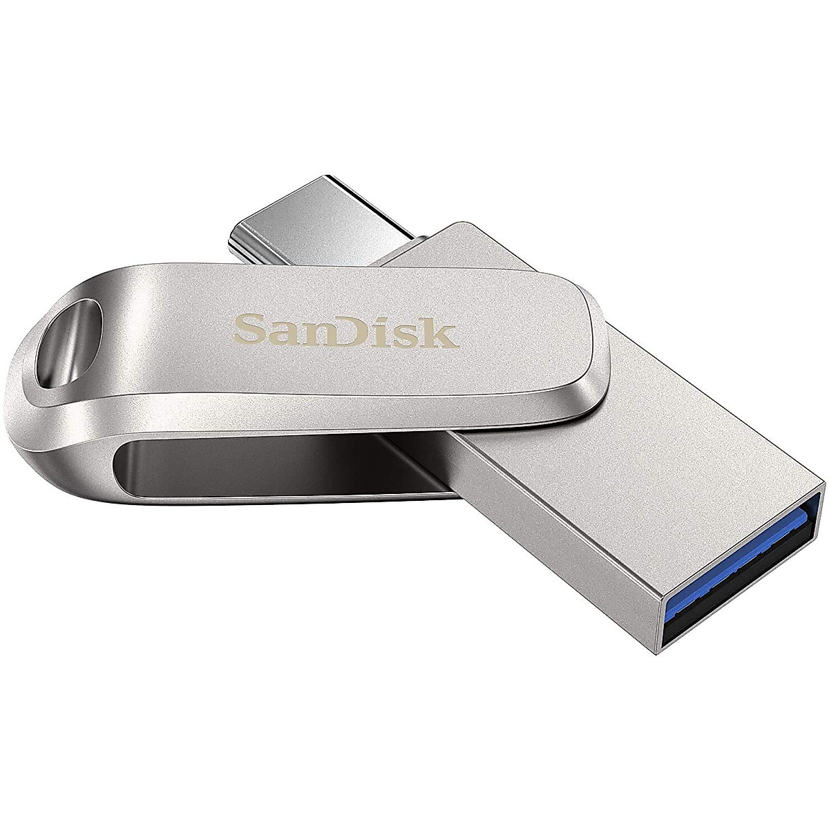 SanDisk Ultra Dual Drive Luxe USB Type-C 32GB Flash Drive for Smartphones, Tablets, and Computers - High Speed USB 3.1 Pen Drive (SDDDC4-032G-G46) Bundle with (1) Everything But Stromboli Lanyard