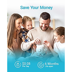 AQUA CREST 4396508 Refrigerator Water Filter, Replacement for Whirlpool® EDR5RXD1, 4396510, NLC240V, Filter 5, 46-9010 (Pack of 3)