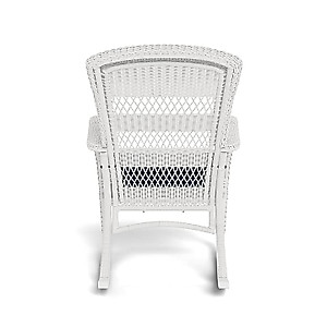Tortuga Outdoor Portside Plantation Rocking Chair, White Coastal