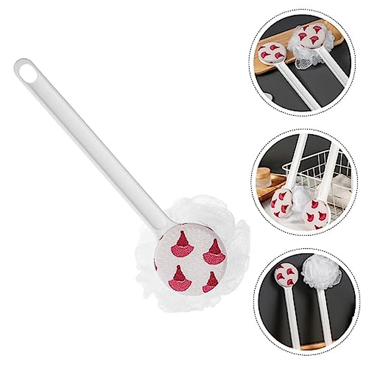 FOMIYES Bath Back Brush Bath Cleaner Mens Body Scrubber Mens Loofah Back Bath Brush Dual-Sided Back Brush Shower Foot Scrubber Bath Back Scrubber Scrubbing Brush for Shower Bathing Brush