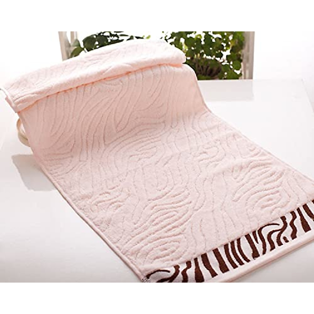 Kissvian Tiger Striped Bathroom Hand Towels Set, Absorbent Soft Bamboo Fiber face Towel for Home(3Pc, 13 x 29 Inch)