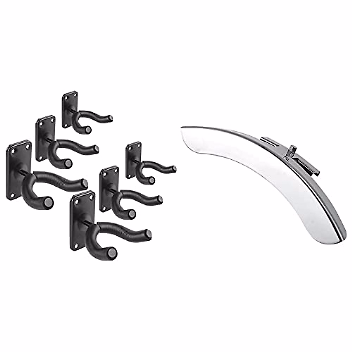 LMMDDP Banjo Armrest Single Leg Banjo Protector Accessory Replacement With 6Pcs Guitar Holder Guitar Hanger Wall Hook Stand