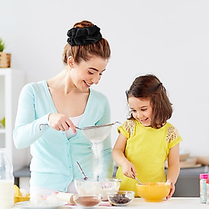 Oversized Satin Hair Scrunchies - 6 Pieces 7.2 Inch Elastic Silk Hair Bands, Large Ponytail Holders for Women and Girls