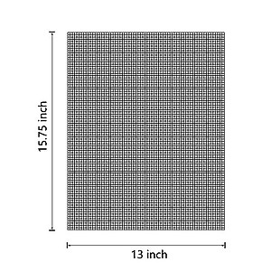 Aoocan Grill mesh mat - Set of 5 Non Stick BBQ Grill mats, Heavy Duty, Reusable Grilling mats, Easy to Clean - Works on Gas, Charcoal, Pellet Grill - 15.75 x 13 in, Black