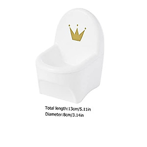Zerodeko 1Pc Box Toilet soap Box Kitchen soap Holder Bathroom soap Holder Closestool Shape soap Box Soap Storage Box bar soap Dish Plastic Trays Sponge Brush Holder Shower Stand Cute