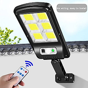 120 COB LED Solar PIR Street Light Motion Sensor Wall Lamp Outdoor Waterproof