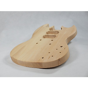 Solo SG Style DIY Guitar Kit, Basswood Body, 3 Pick Ups