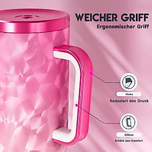 Meoky 40oz Tumbler with Handle for Women: 100% Leakproof Stainless Steel Insulated Tumbler with Lid and Straw for Car Travel Home - Fashion Enthusiasts, Candy