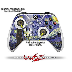WraptorSkinz Decal Skin Wrap Set works with 2016 and newer XBOX One S Console and 2 Controllers Vincent Van Gogh Starry Night