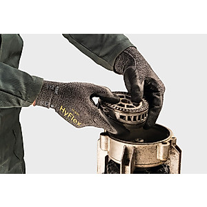 HyFlex 11-939 Cut/Oil Repellent Gloves - Light Weight, Fully Coated, Grip, Size Medium (pack of 12)