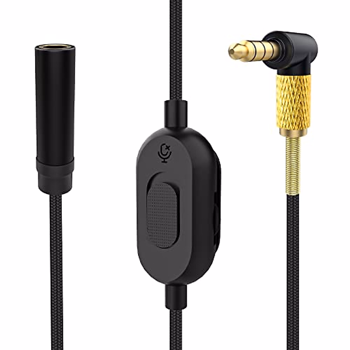 Headphone Extension Cable, 3.5mm Male to Female Stereo Audio Cable Lossless Audio Sound Premium Audio Cord Extension Cable Gold Plated Jack with Mute & Volume Controls