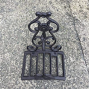 Small Garden cast Iron Water Pipe Rack Bird Faucet Wrought Iron Water Pipe Bracket Garden Drain Pipe Shelf Gardening-Duck (Color : C)