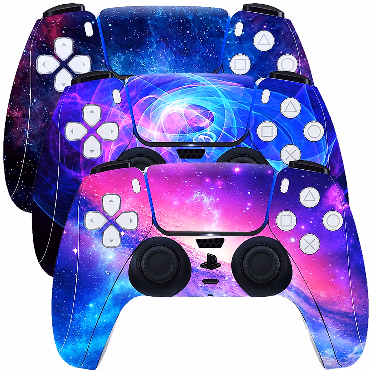 Skin for Ps5 Controller, 3pcs Whole Body Vinyl Decal Cover Sticker for PlayStation 5Controller (PS5 Controller #6)