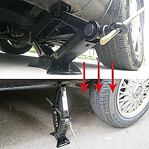 5000 lb Lift 24" RV Stabilizing Scissor Jack, Scissor Lifting Jacks w/Handle for Pop-Up Camper and Travel Trailer -Pack of 2