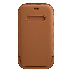 Apple iPhone 12 and 12 Pro Leather Sleeve with MagSafe - Saddle Brown