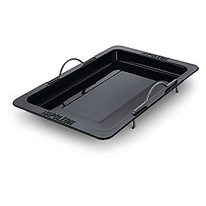 Napoleon BBQ Grill Accessory Grill Roasting Pan, For Rogue, Prestige, Prestige PRO Gas BBQ Grills, Custom Fit, Porcelain Enameled Roasting Pan, Drop-In Roasting Pan For BBQ Grills, Easy To Clean