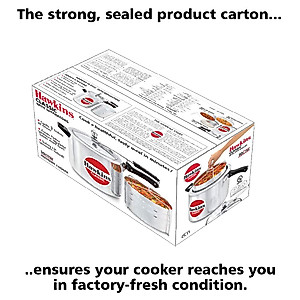 Hawkins Classic Pressure cooker, 10 L WITH SEPERATOR, Silver