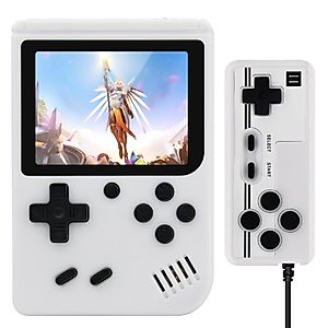 BLANDSTRS Handheld Game Console, Retro Game Player with 500 Classic FC Games 3.0 inch Screen, Rechargeable Battery Portable Games Controller