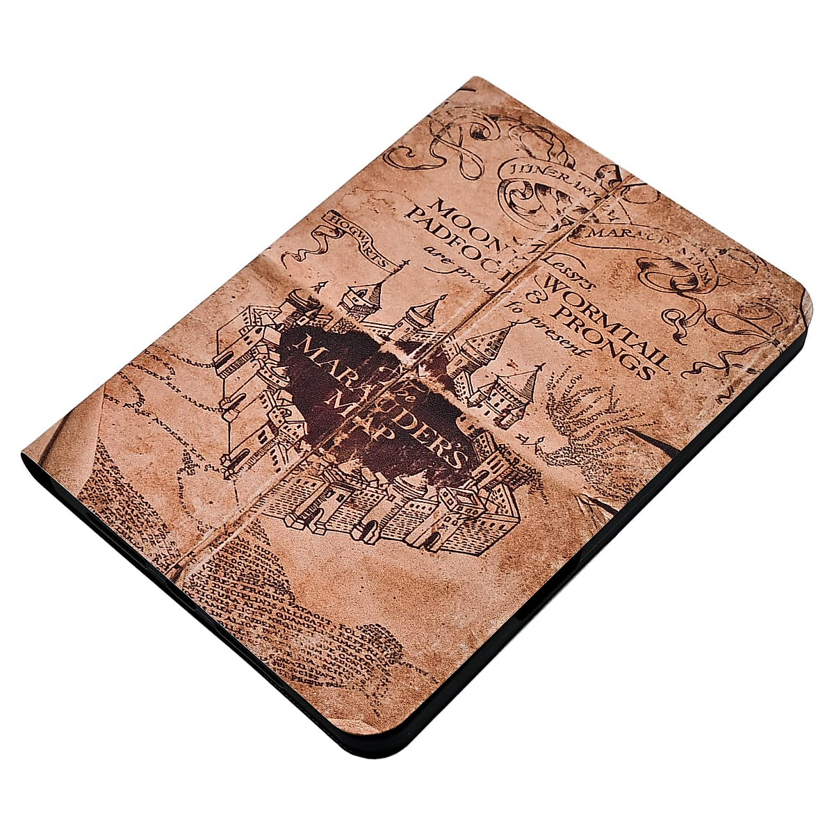 Case for iPad Air 5th / 4th Generation 10.9 Inch (2022/2020), Premium PU Leather Folding Stand Shell Soft TPU Back Cover with Pencil Holder Auto Wake/Sleep, Magic Map Vintage