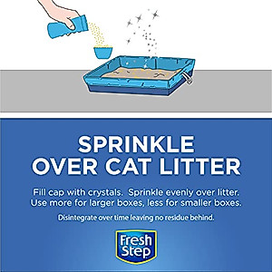 Fresh Step Cat Litter Crystals In Summer Breeze Scent | Cat Litter Box Deodorizer | Combats Cat Odors and Neutralizes Smells to Keep Your Home Clean, 15 Ounces - 3 Pack (Packaging May Vary)