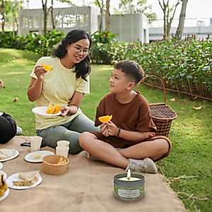 Citronella candles, small outdoor portable, 3 pack citronella candles, 3oz,burning time 54 hours , indoor and outdoor patio garden party camping