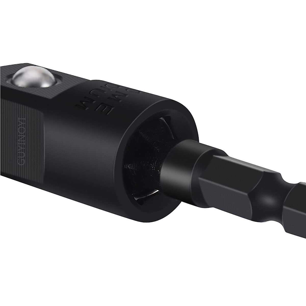 Power Hand Tools,Impact Driver Bit Set,360°Rotatable,3Pcs1/4"3/8"1/2"Hex Shank Set Power Drill Cordless Impact Sockets Bit Set Adapter,1/4Inch Hex Shank,to Drive for Adapters to Use with Drill Chucks