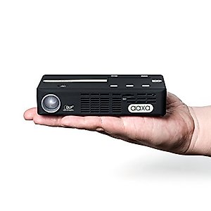 AAXA P4-X Android Wireless Smart Pico Projector, Built-in 90 Minute Battery & Touchpad, Office Viewer, Wi-Fi & Bluetooth, Android 5.1 OS, 175 Lumens, black