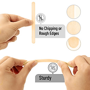 Mr. Pen- Popsicle Stick, Craft Sticks, 4.5 Inch, 200 Pack, Wax Sticks, Popsicle Stick Crafts for Kids, Wood Sticks, Wooden Sticks for Crafts, Sticks for Crafting, Ice Cream Sticks, Wood Craft Sticks