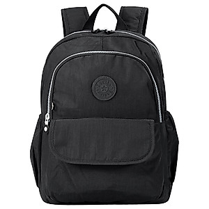 Compact Hiking Nylon Waterproof Laptop Backpack Purse for Women Teen Girls and Men, Small Lightweight Travel Casual Outdoor Dayback