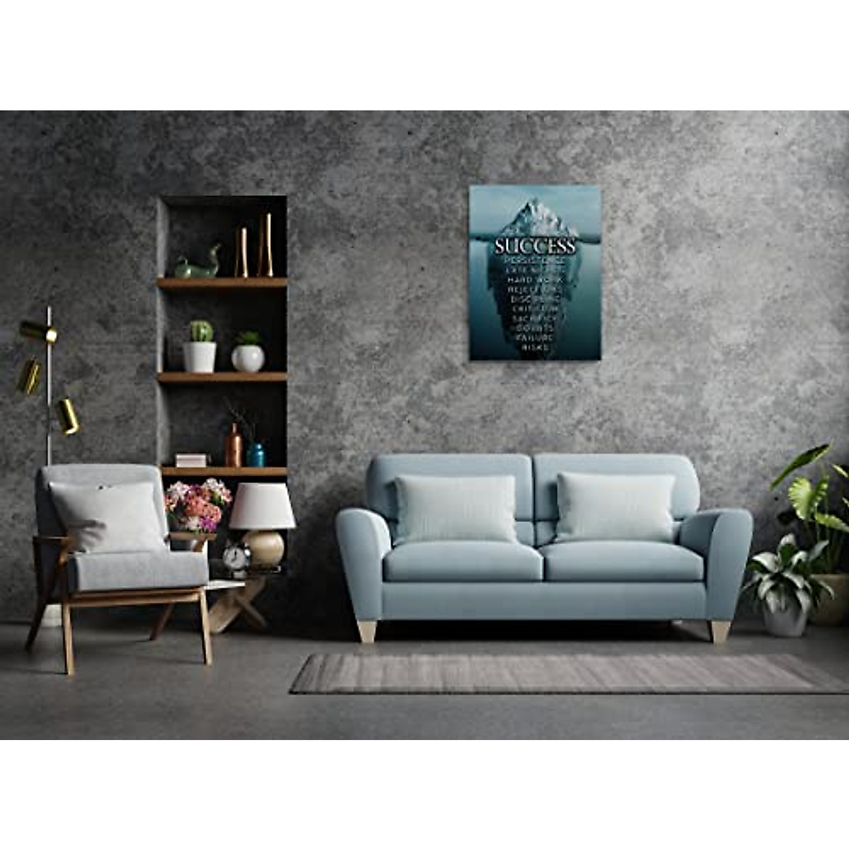 SUCCESS WALL ART FRAMED Motivational Wall Art Office Wall Decor for Men and Home Office Decor 11.5 x 15”