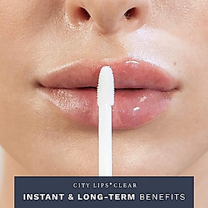 City Beauty City Lips Plumping Lip Gloss Tinsel Town - High-Shine Gloss for Fuller, Younger-Looking Lips | Hydrating & Smoothing Lip Treatment Hyaluronic Acid