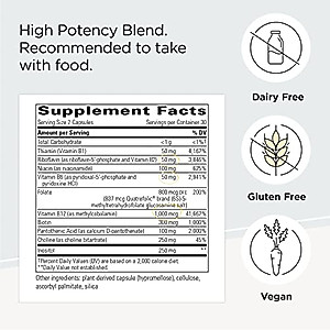 Integrative Therapeutics - Active B-Complex - Cellular Energy Production*- with 8 B-Vitamins, Vitamin B12, Folate, Choline - 60 Capsules