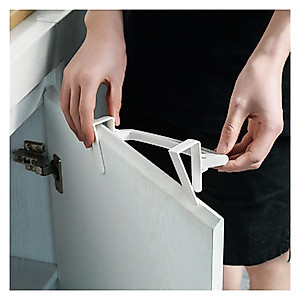 STARMS Simple Cabinet Door Single-Bar Towel Rack Kitchen Plastic Desktop Hanging Rag Rack Bathroom Non-Perforated Bath Towel Shelf