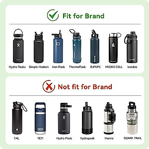 Prurex Straw lid for Hydro Flask 12-64 oz Wide Mouth,Replacement Lid with Straw for Hydroflask/Thermoflas/Iron Flask/Takeya/Simple modern 2.28"Wide Mouth Bottles（1 pack)