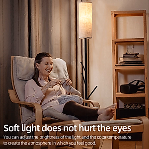 Floor Lamps with Coat Rack, Standing Lamp with Hanger Simple Design,Modern Floor Lamp with Shade Pedal Switch and Remote Control Smart LED RGB Bulb Included for offic;Bedroom;Living Room.